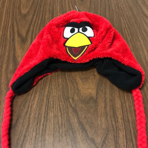 angry birds | Accessories | Angry Birds Hat And Black Gloves | Poshmark